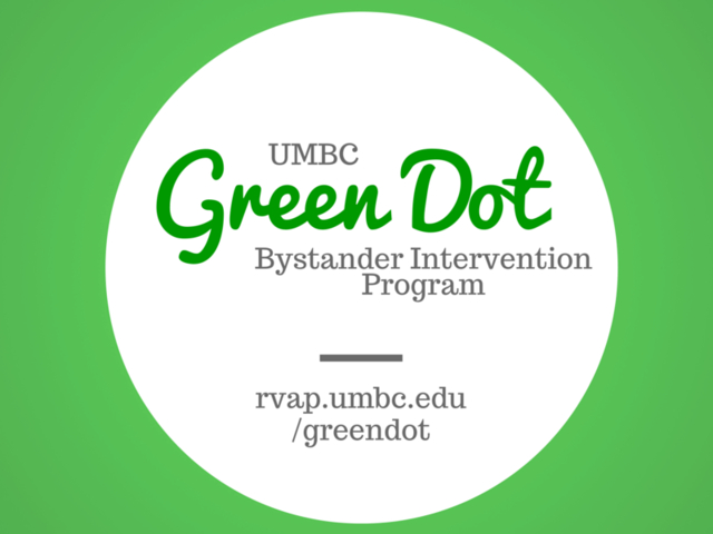 Green Dot Bystander Intervention Training · Green Dot Umbc · Myumbc