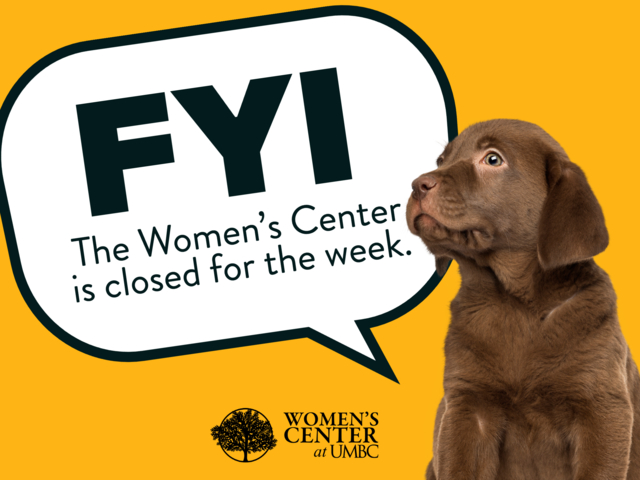 Womens Center Closed 10 10 To 10 14 · Umbc Department Of Education
